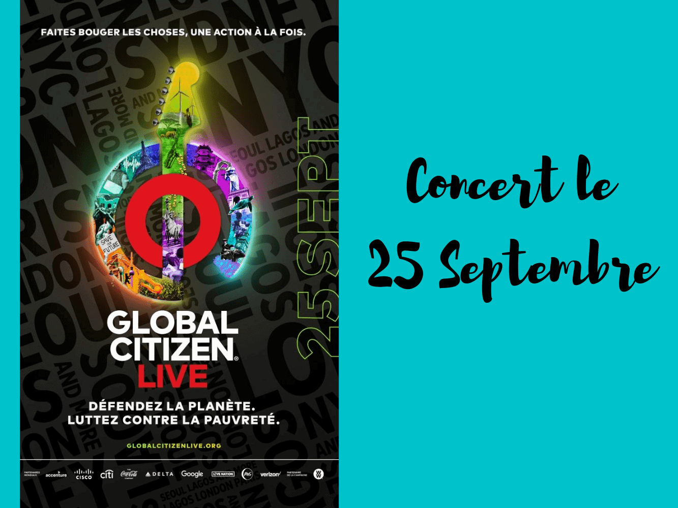 CONCERT GLOBAL CITIZEN LIVE – Letz be healthy
