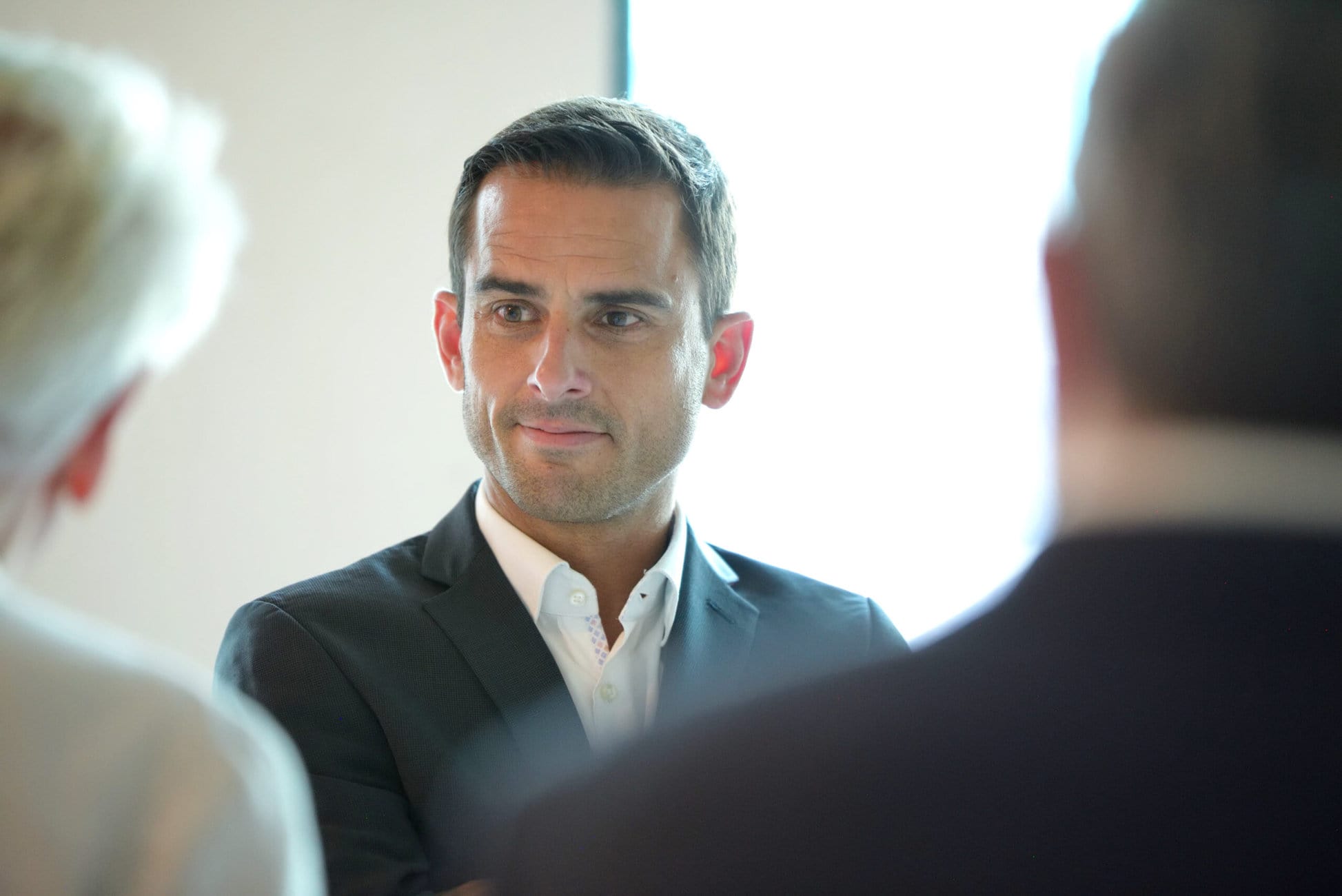 visite de Max Hahn sur le chantier d'Elysis à Esch